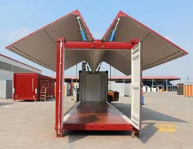 Spread-wing Container