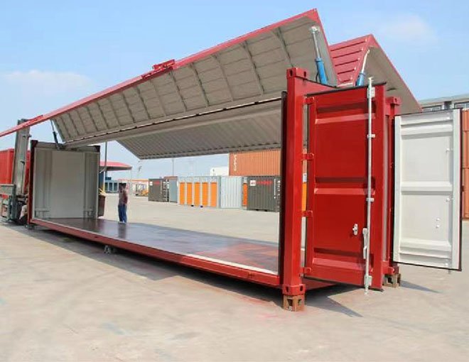 Spread-wing Container